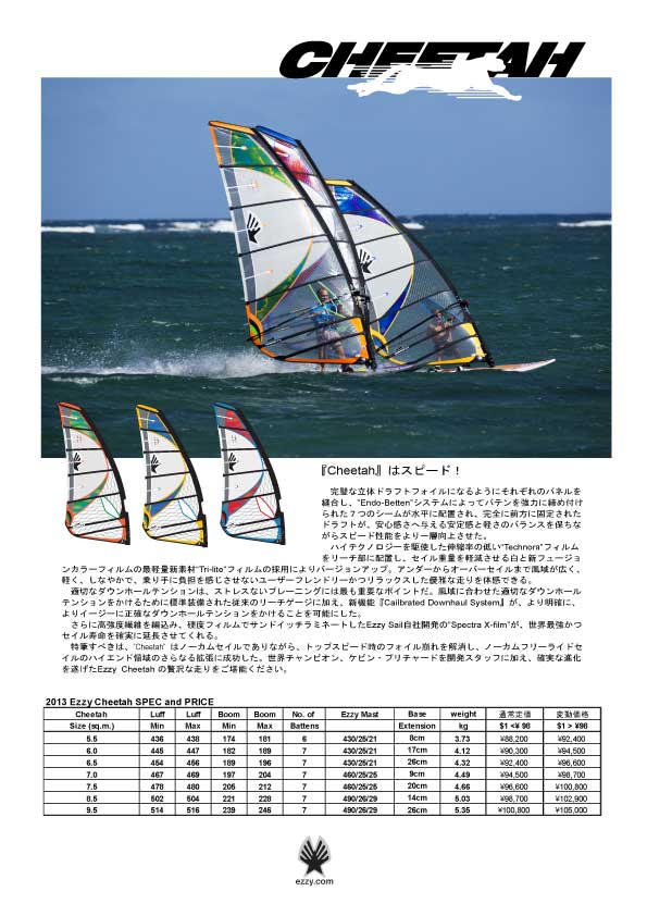 2013 CHEETAH - EzzySails-japan