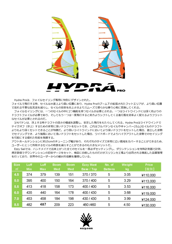 2020 HYDRA-PRO - EzzySails-japan
